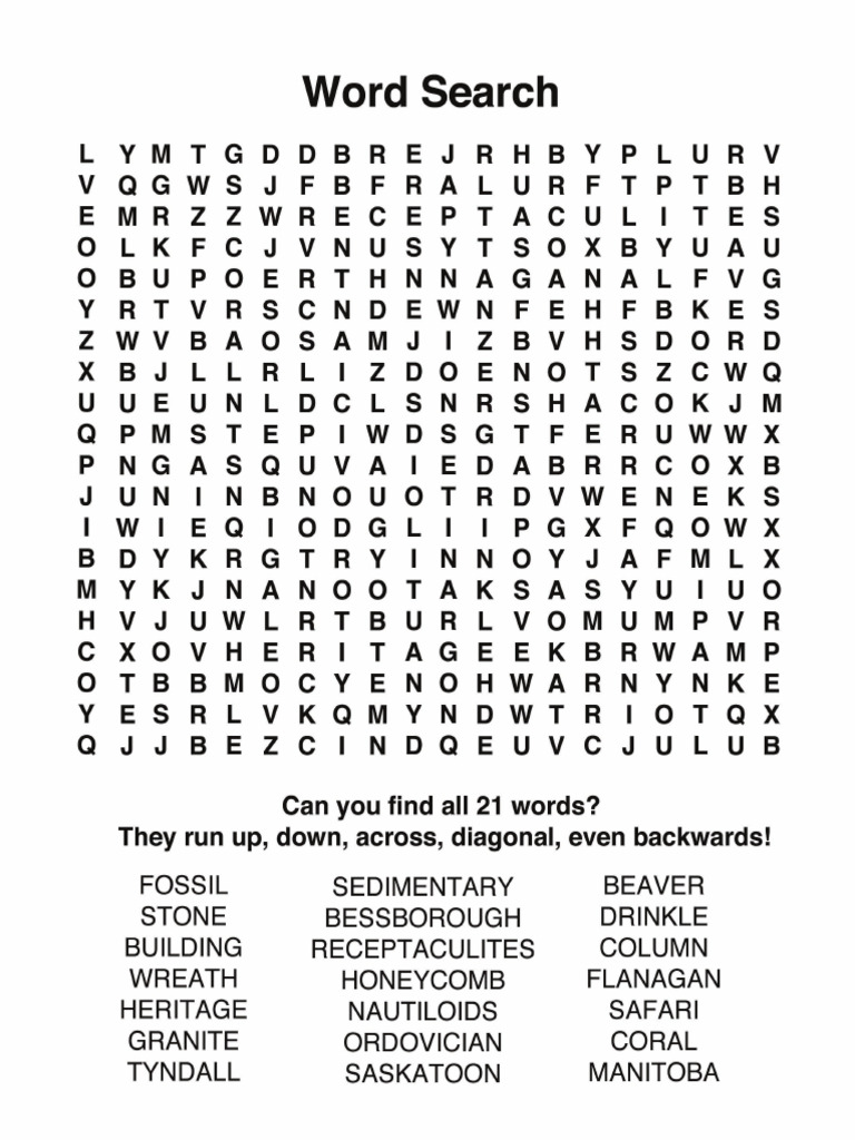 Wordsearch | PDF