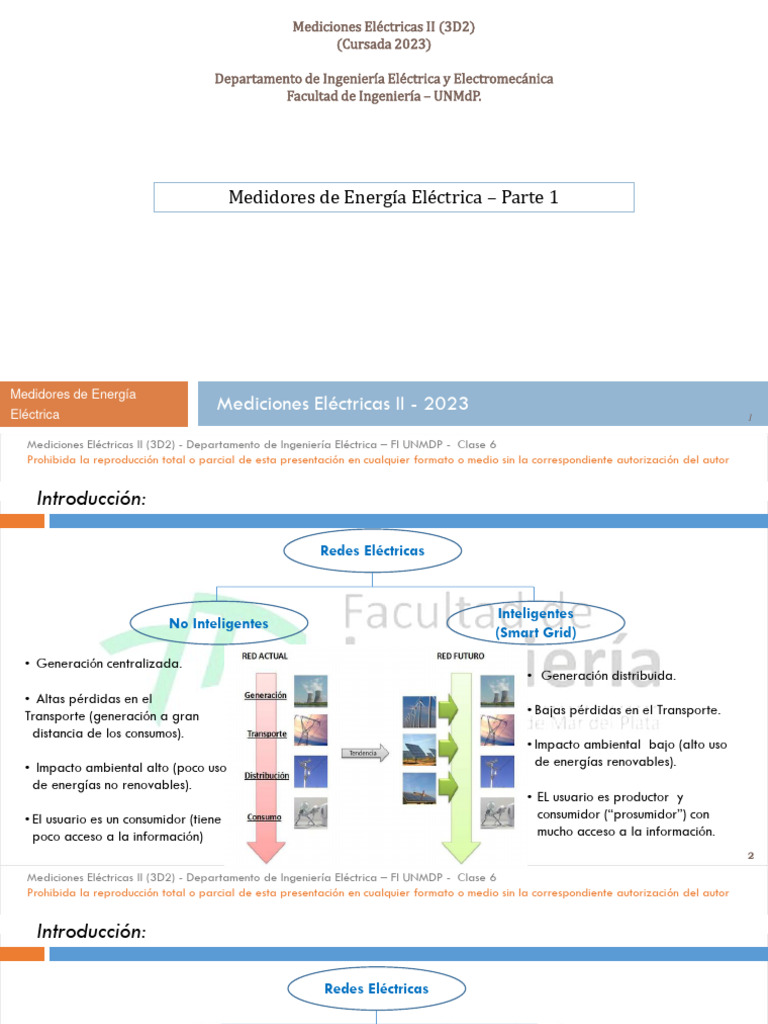 me2_2023_clase6_Medidor_Parte1 (2) | PDF | Red inteligente | Ingenieria Eléctrica