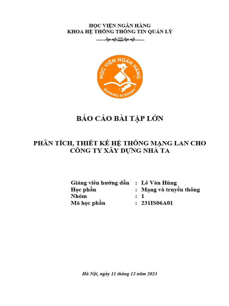 Nhóm1 - Bản word Mạng và Truyền Thông | PDF