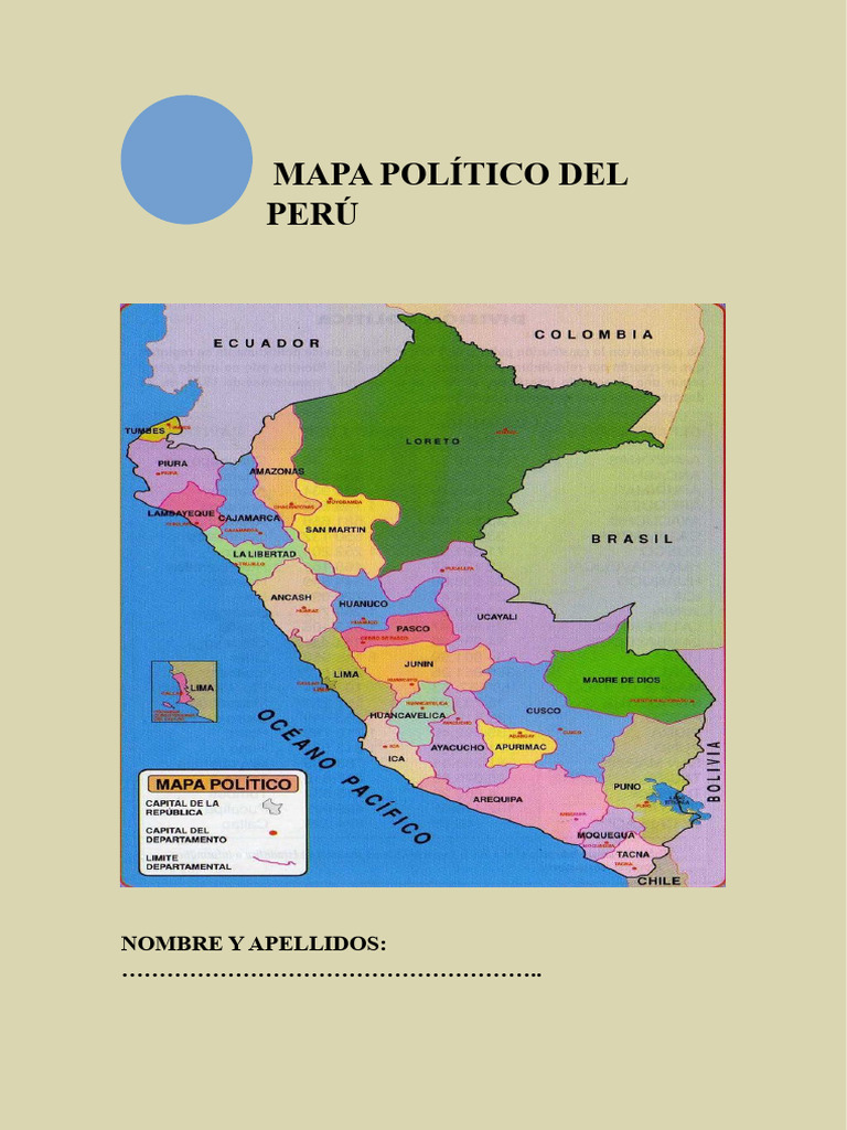 Mapa Político Del Perú | PDF
