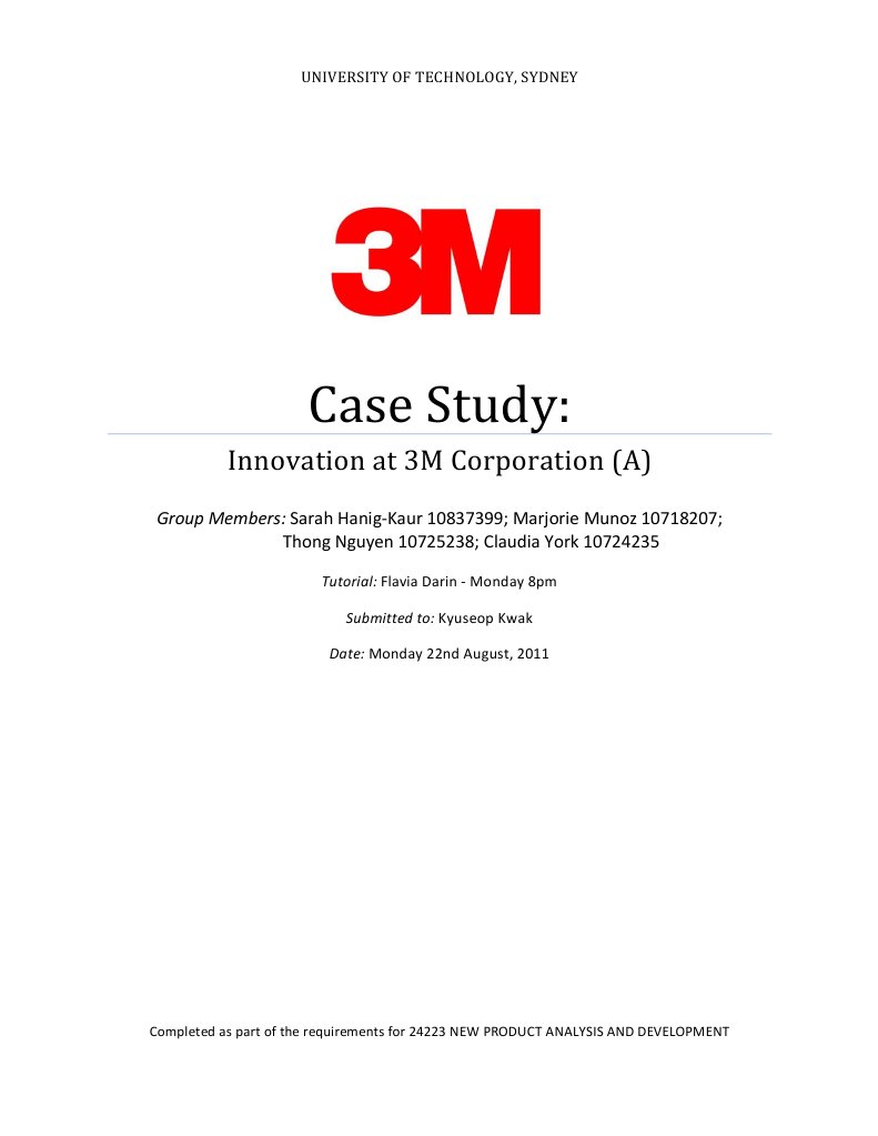 3M Case Study | PDF | Emergence | Business