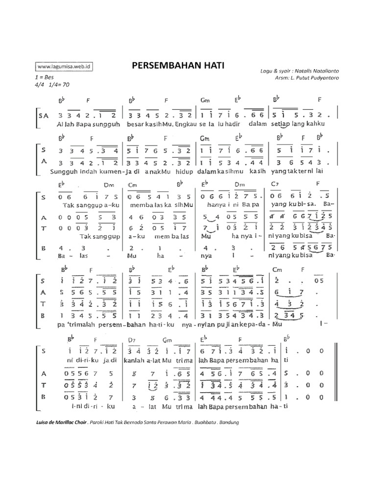 Lagu Persembahan Hati | PDF