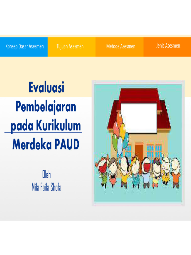 Asesmen PAUD dalam Kurikulum Merdeka | PDF | Pengembangan Diri