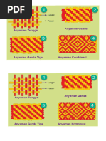 Motif dan Teknik Anyaman Tradisional | PDF