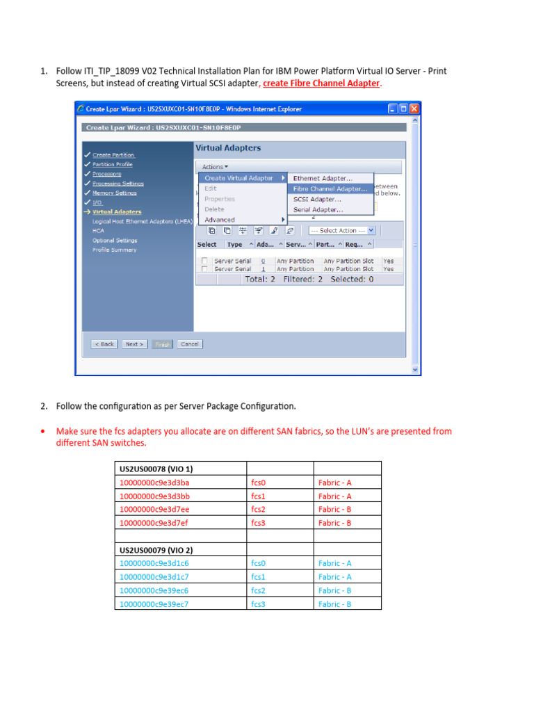 Creating LPARs Using NPIV - SAN Boot LUN Instead of Local Boot LUN | PDF | Booting | Computer ...