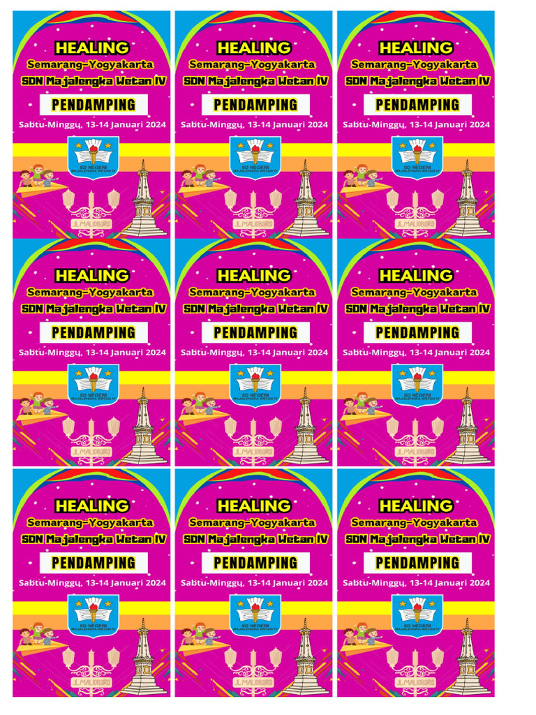 Name Tag Piknik 2024 | PDF