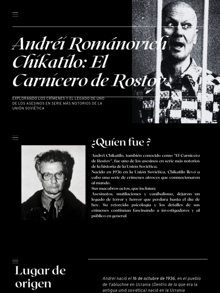 Presentación Sobre Chikatilo | PDF | Violencia