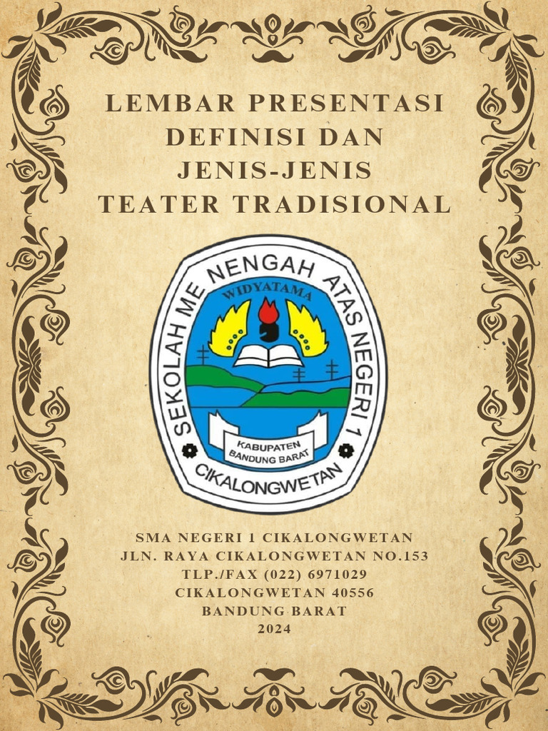 Definisi Dan Jenis-Jenis Teater Tradisional | PDF