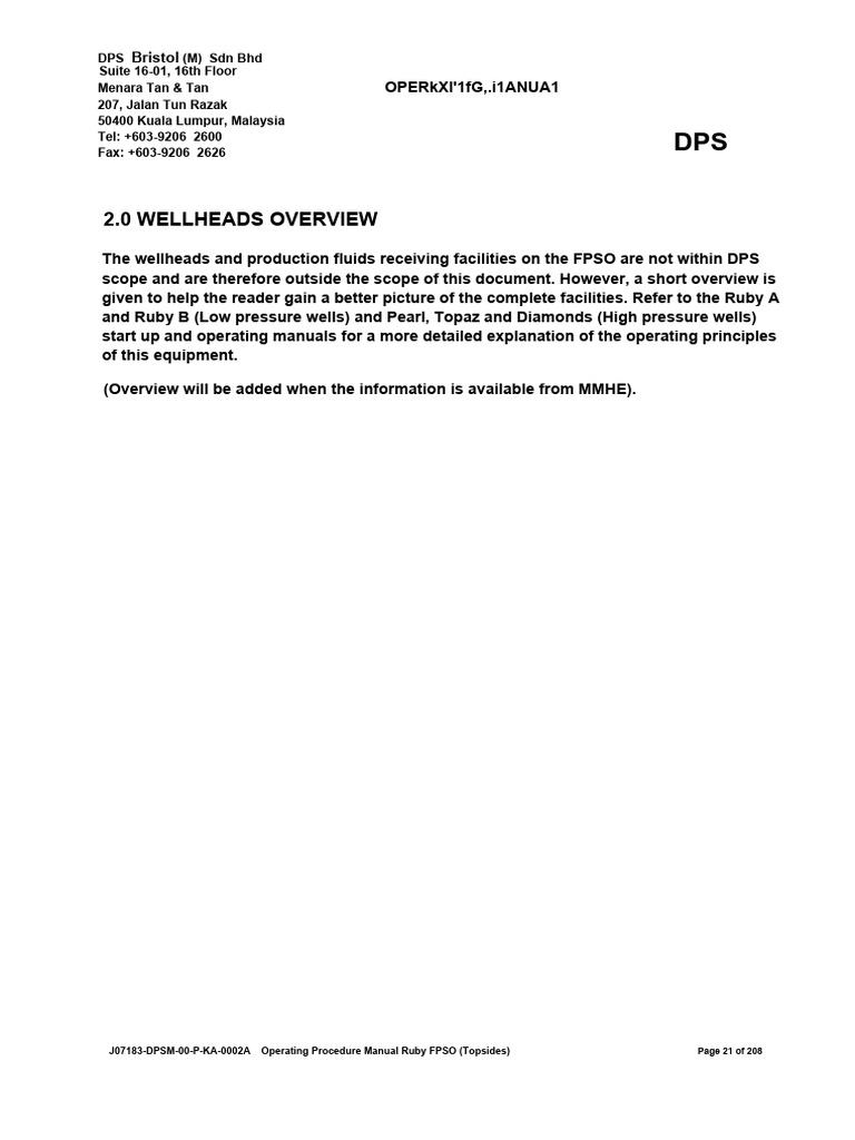 Topside Operation Manual (021-037) | PDF | Valve | Heat Exchanger