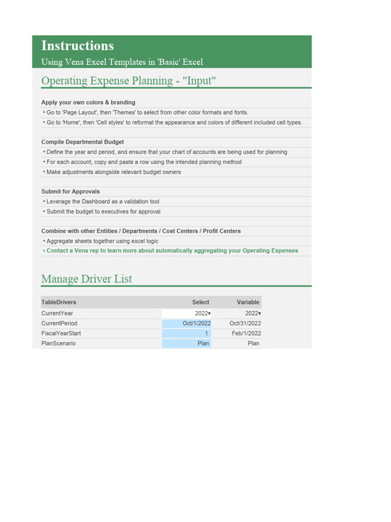 OpEx Budget Template | PDF | Microsoft Excel