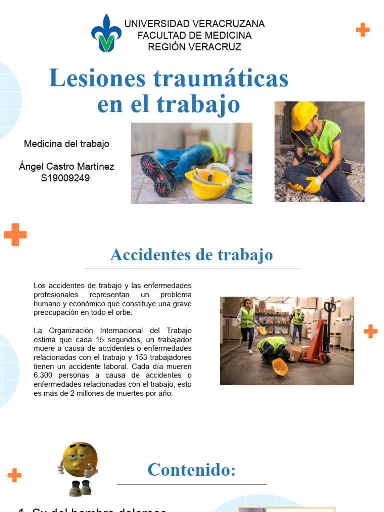 Lesiones Traumaticas en El Trabajo | PDF | Hombro | Herida