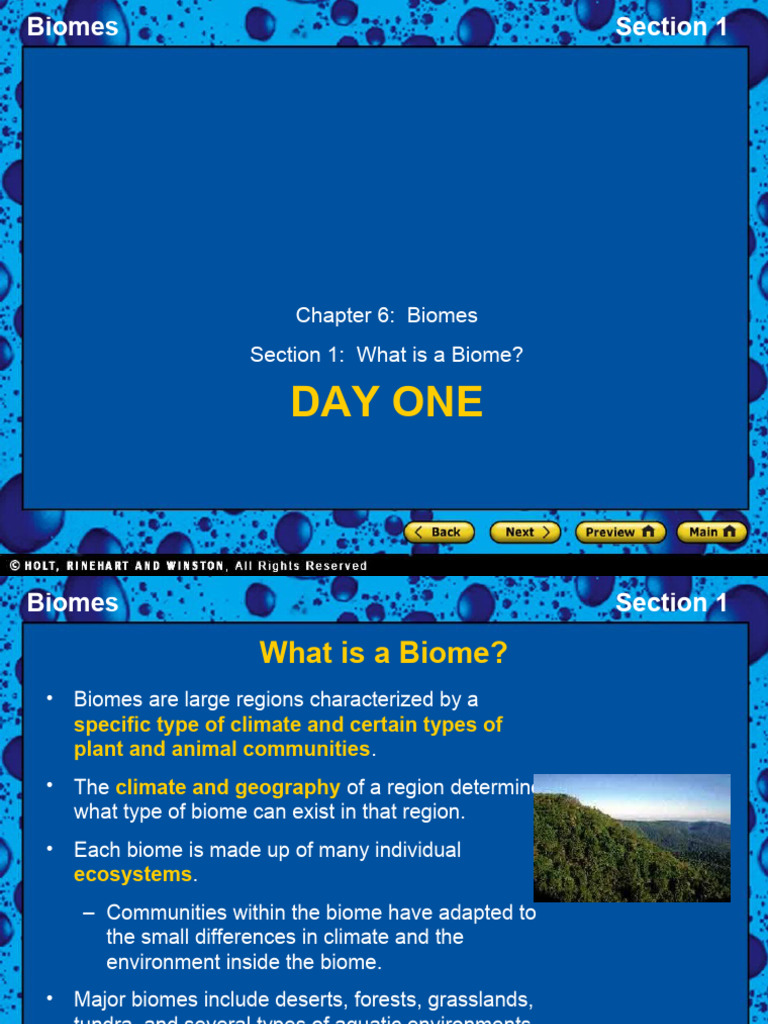 ch06 Sec1 Revised Biomes | PDF | Precipitation | Temperate Climate