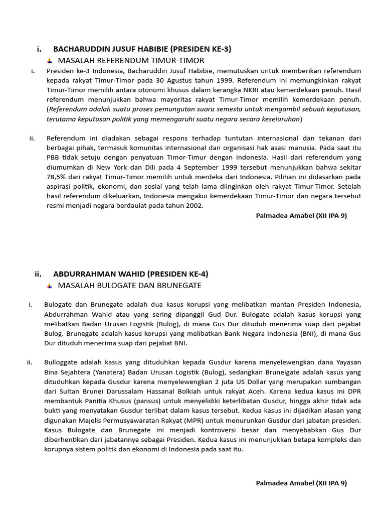 Referendum Timor-Timur 1999 dan Dampaknya | PDF