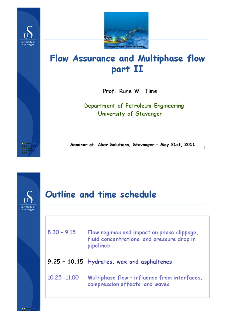 Flow Assurance Presentation - Rune Time 2 | PDF | Petroleum | Solution