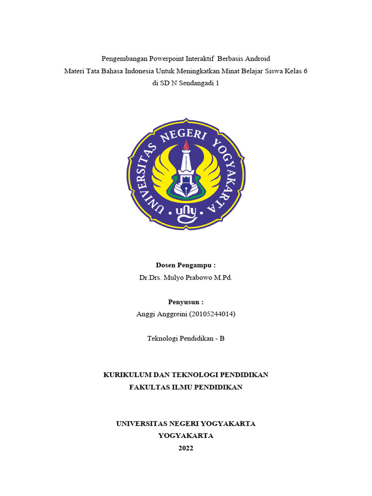 Pengembangan Powerpoint Interaktif Berbasis Android | PDF