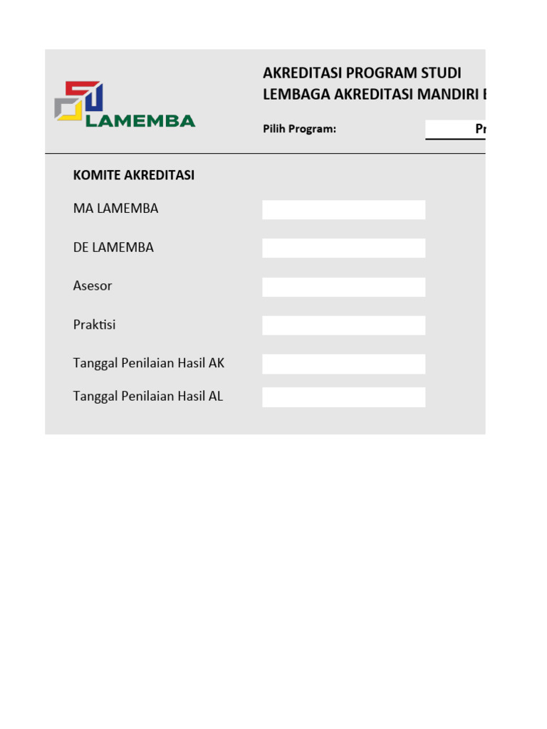 Lampiran 8 Peraturan BAN PT Nomor 21 2022 Instrumen EMBA | PDF