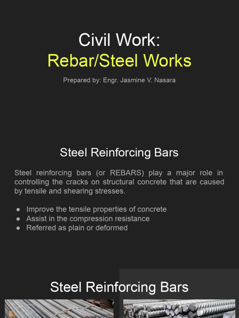 Rebar Works and Estimation Guide | PDF | Building Materials ...