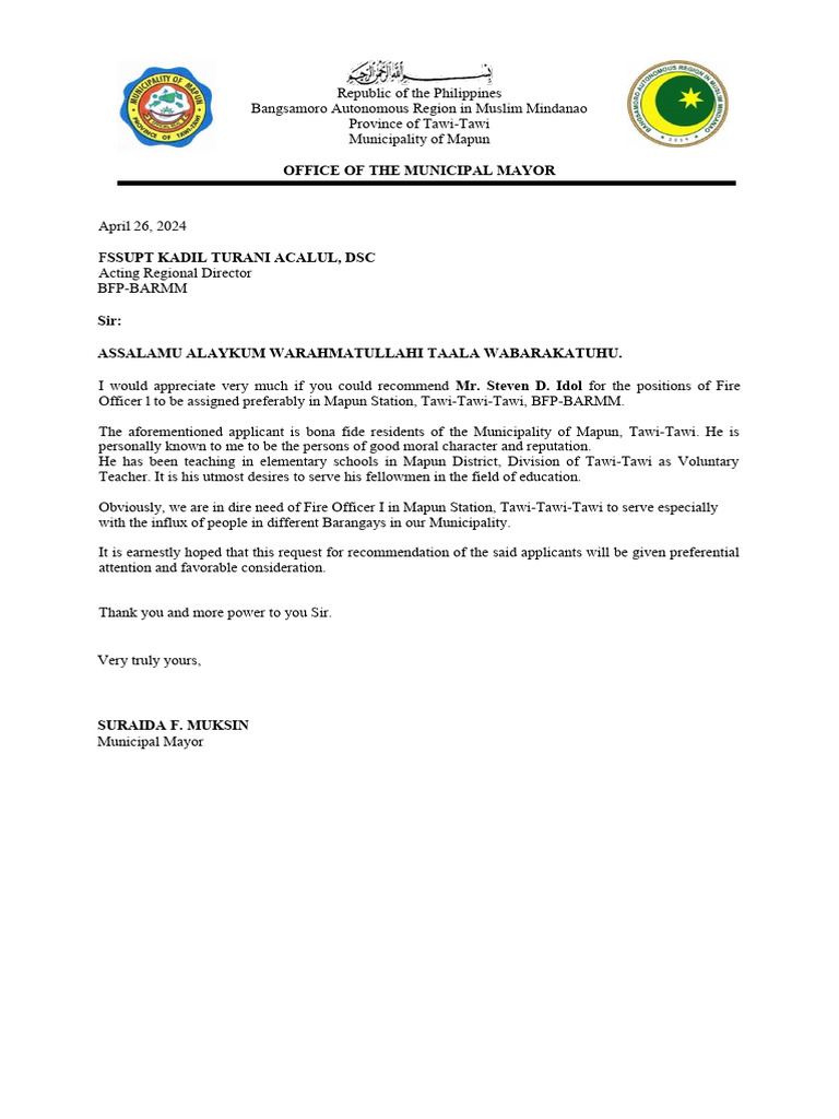 Letter of Recommendation-Teachers (Mbhte) - Final | PDF | Social Science