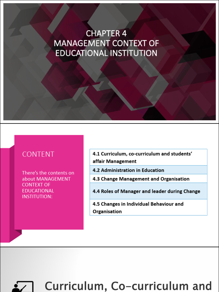Management Context of Educational Institution | Download Free PDF ...