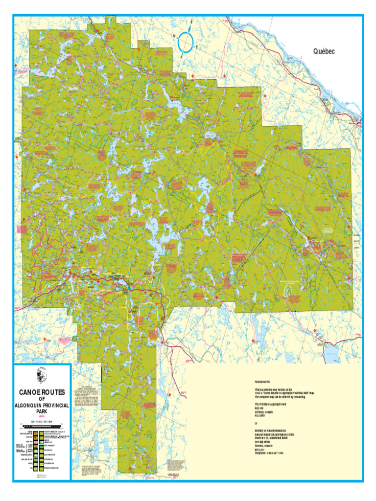 Algonquin Park Map Pdf