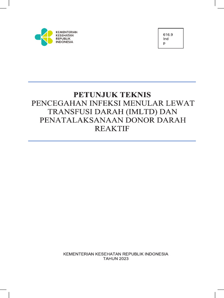 2023 Guidelines For Imltd (Prevention of Transfusion Transmitted ...