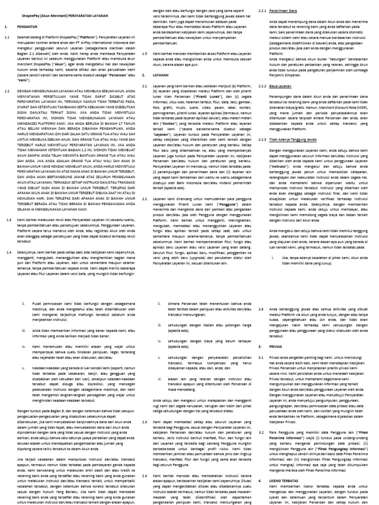 TNC Shopee PDF | PDF