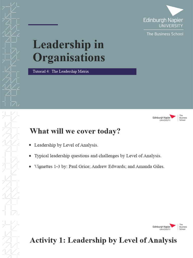 Yukl's Leadership Matrix Overview | PDF | Leadership | Essays