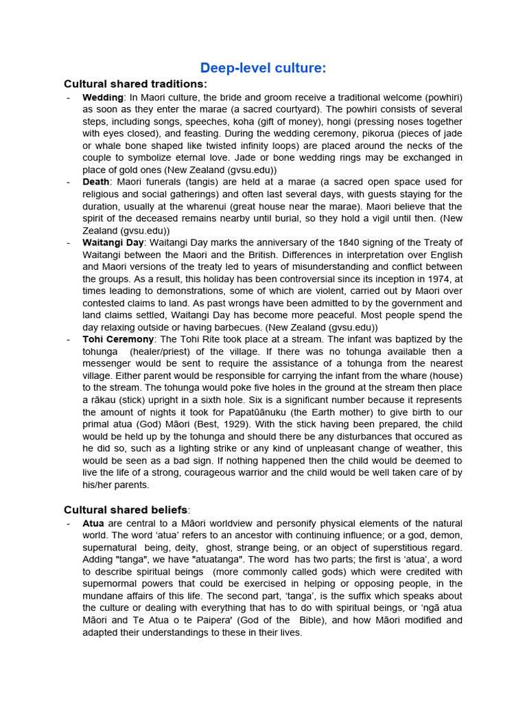 Deep-Level Culture + Cultural Values | Download Free PDF | Wedding ...