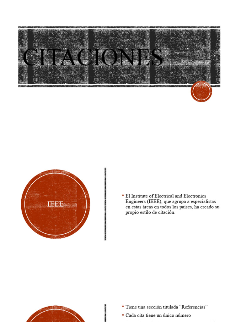 Guía de Citaciones IEEE: Estilo y Ejemplos | PDF | Instituto de ...