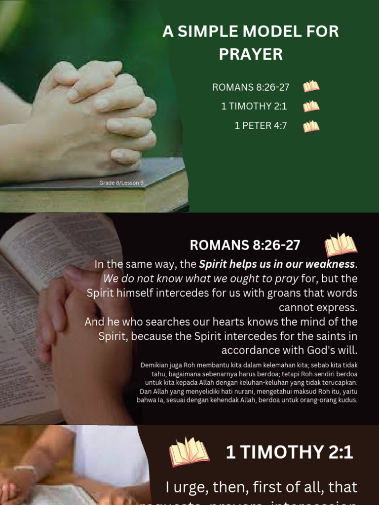 A SIMPLE MODEL FOR PRAYER | PDF