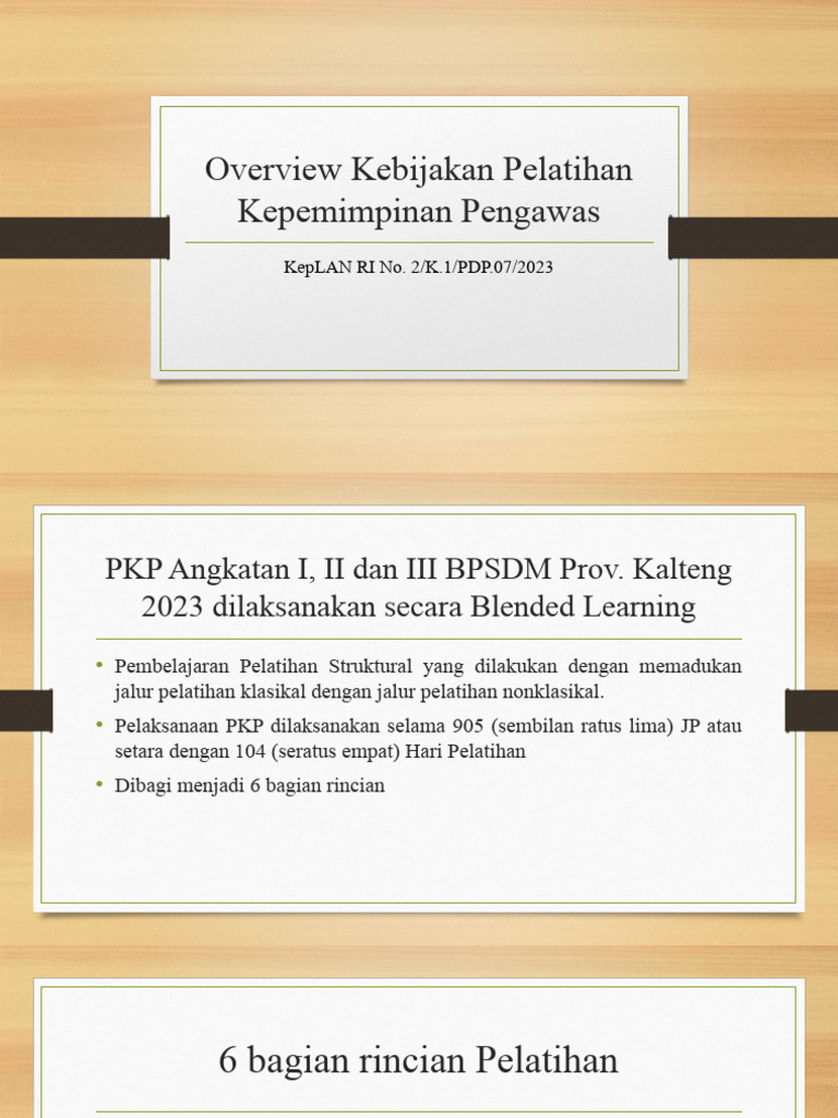 Overview PKP Blended Learning (1) | PDF