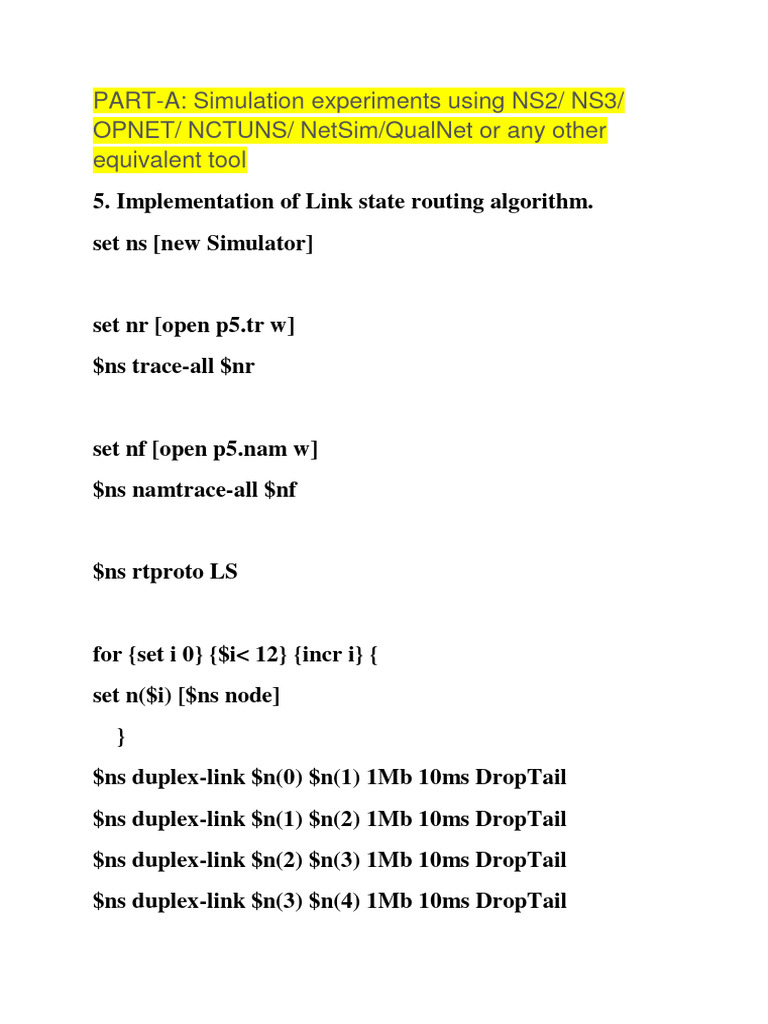 Part A-Exp 5 | PDF | Simulation | Algorithms And Data Structures