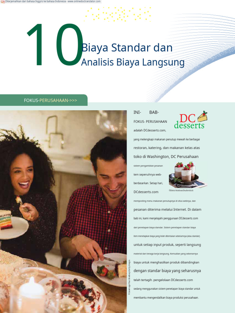 Akbi Chapter 10 Biaya Standar Dan Analisis Biaya - En.id - En.id | PDF