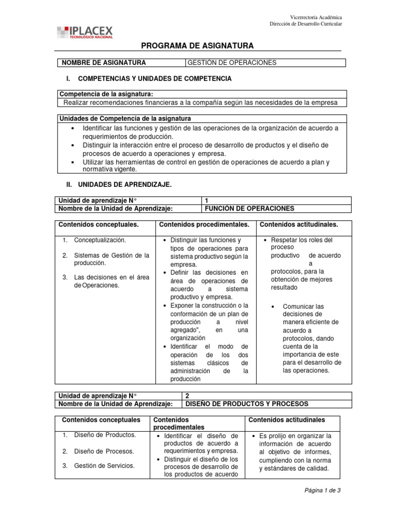 Programa de Asignatura | PDF | Enseñando | Calidad (comercial)