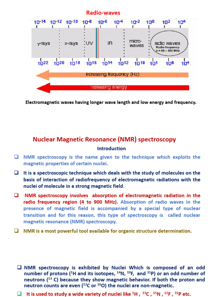 NMR Spectros | PDF | Nuclear Magnetic Resonance | Mass Spectrometry