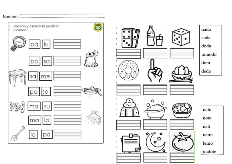 Actividades M, P, S, L, T, N, D Matias | PDF