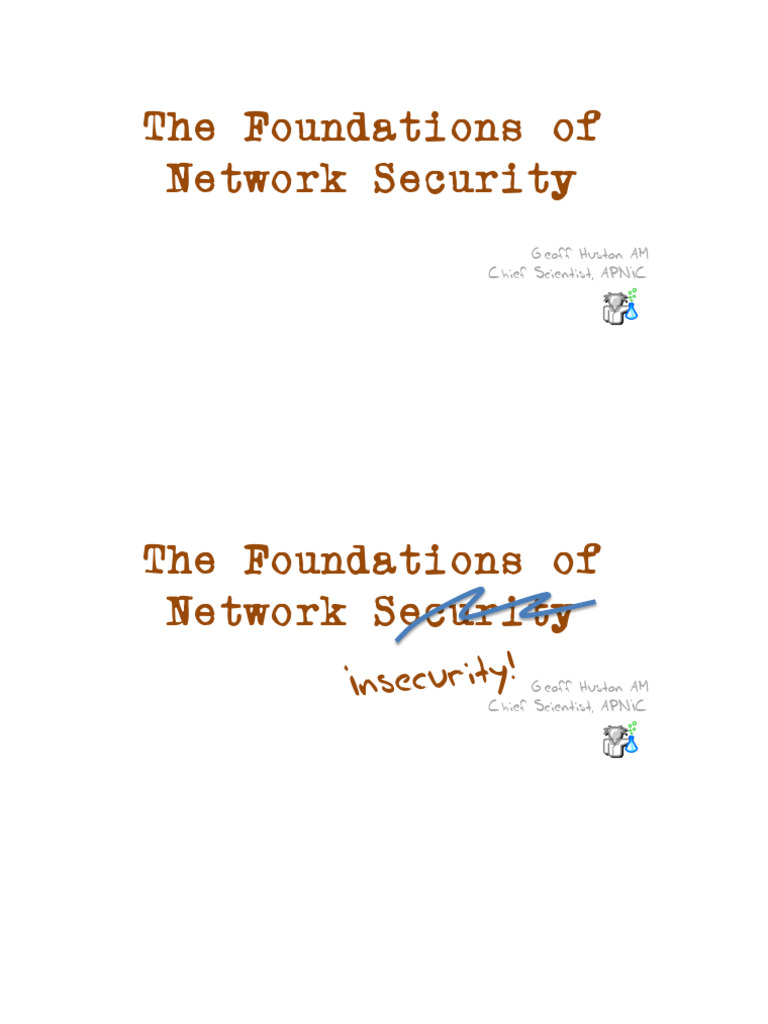 2023 12 19 Security Foundations | PDF | Domain Name System | Public Key Cryptography