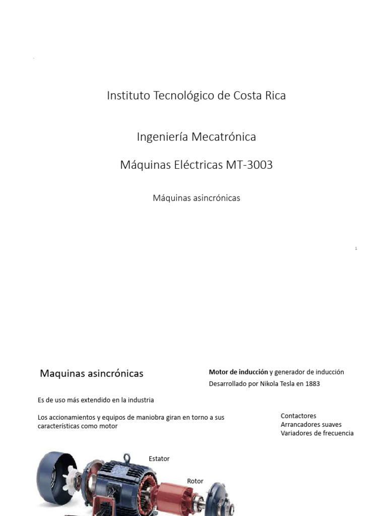 Máquinas asincrónicas | PDF | Motor eléctrico | Ingenieria Eléctrica