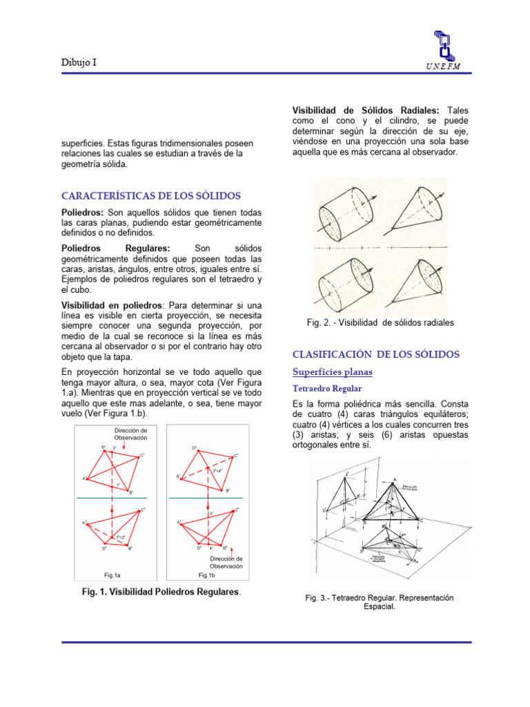 Unidad No. 5. Solidos | PDF | Tetraedro | Triángulo