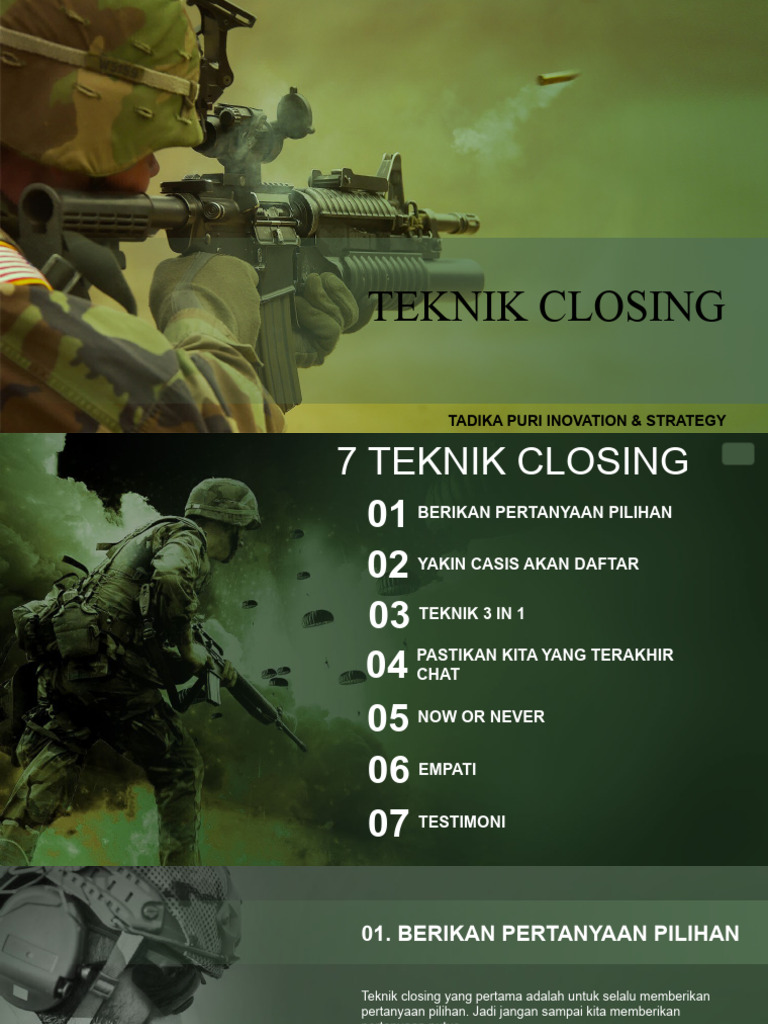 Tehnik Closing | PDF