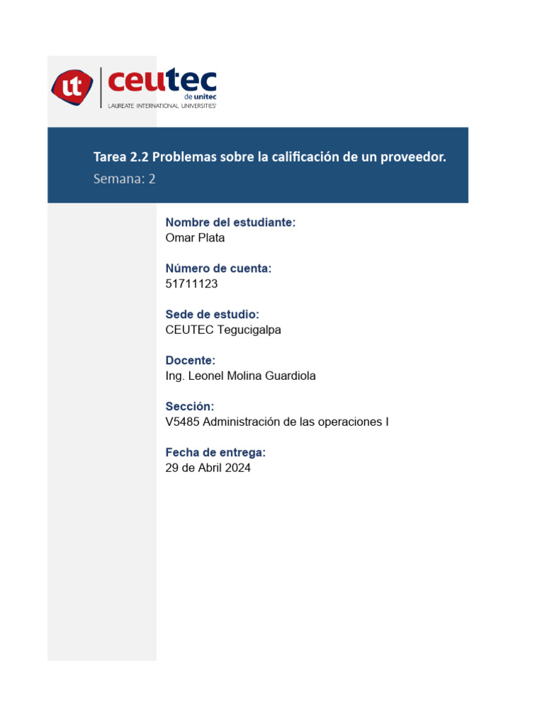 Tarea-2-2-Omar Plata-51711123 | PDF | Tecnología