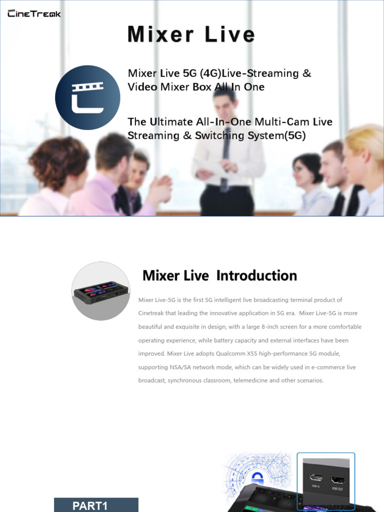 Mixer Live Introduction | PDF | Hdmi | Usb
