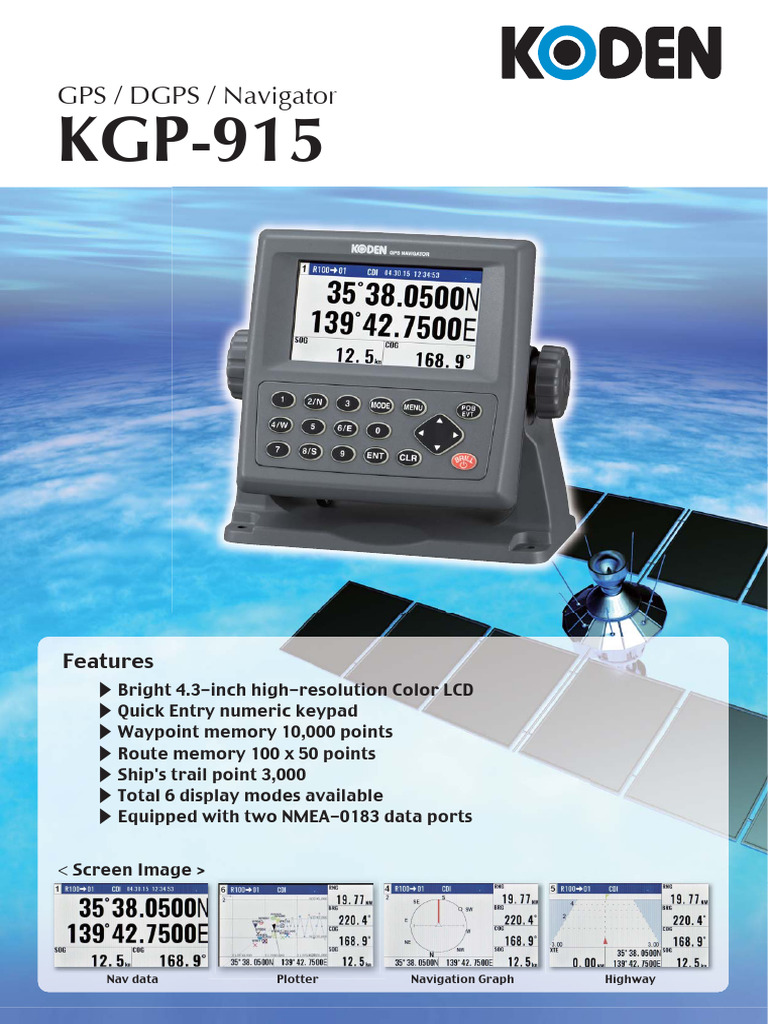 Koden KGP-915 | PDF | Navigation