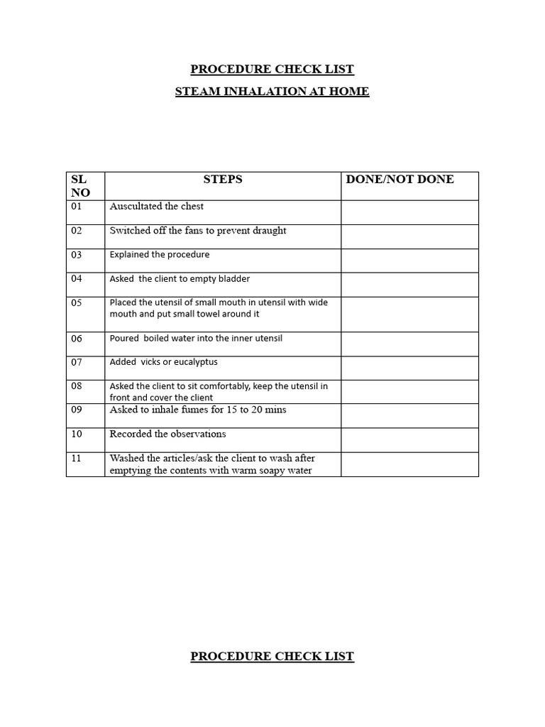 check list-1 | PDF | Wound