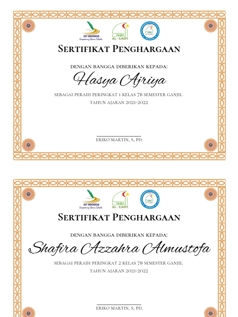 White Geometric Modern Achievement Certificate | PDF