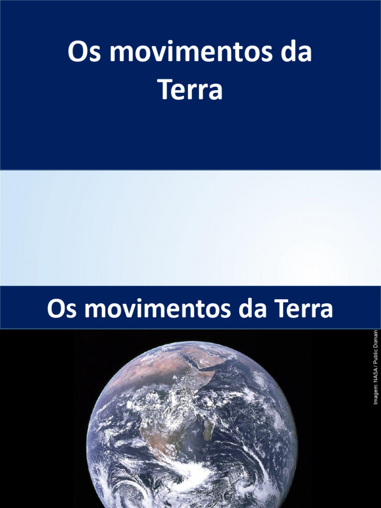 Os Movimentos Da Terra | PDF | Trópicos | Terra