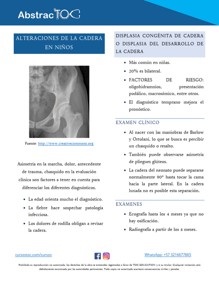 Alteraciones de La Cadera | PDF | Rodilla | Septicemia