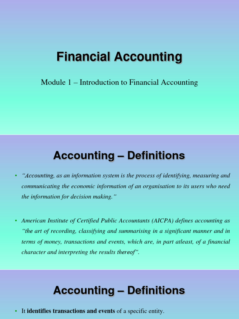 Basics of Financial Accounting | PDF | Balance Sheet | Debits And Credits