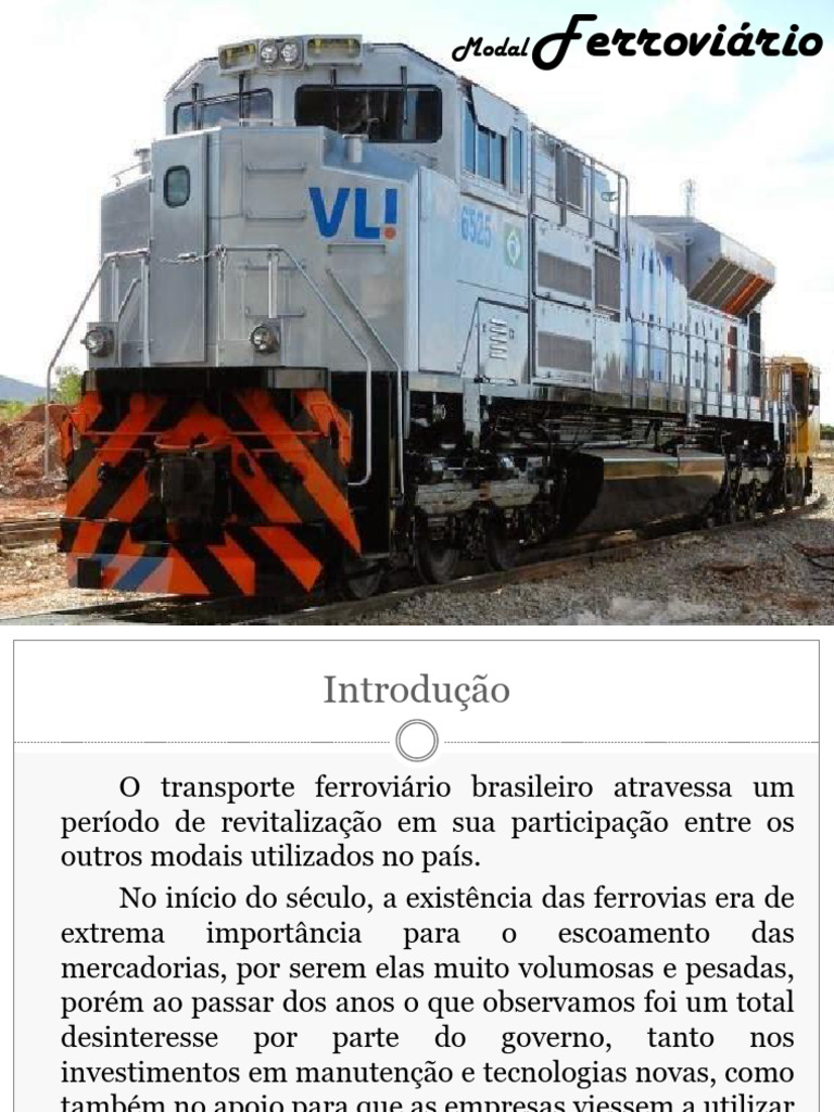 Modal Ferroviario | PDF | Transporte | Transporte ferroviário