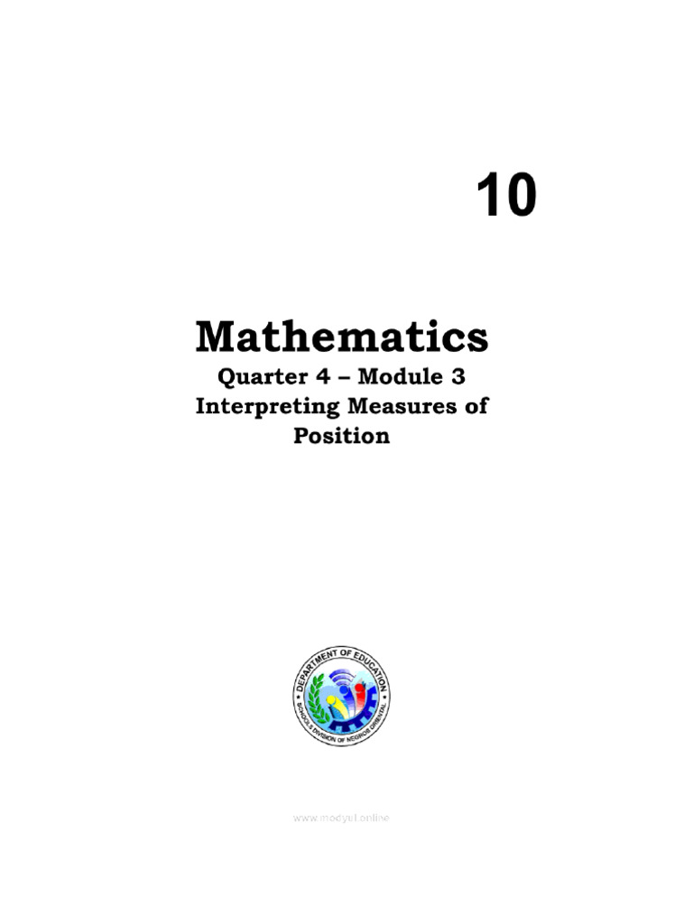 Math 10 Quarter 4 Module 3 | PDF